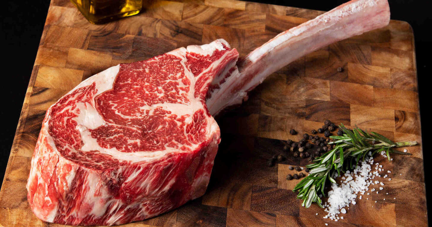 Beef Upper 1/3 Choice Angus Dry Aged Tomahawk - Delivered Across the US ...
